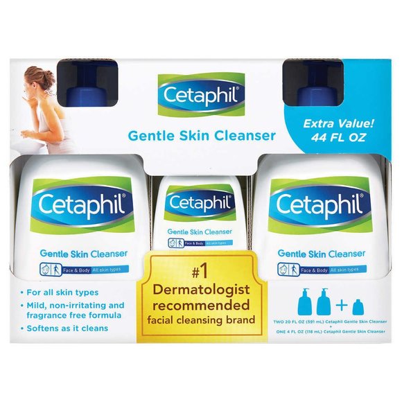 Cetaphil | Skincare | Cetaphil Gentle Skin Cleanser 3 Pack 44 Fl Oz ...